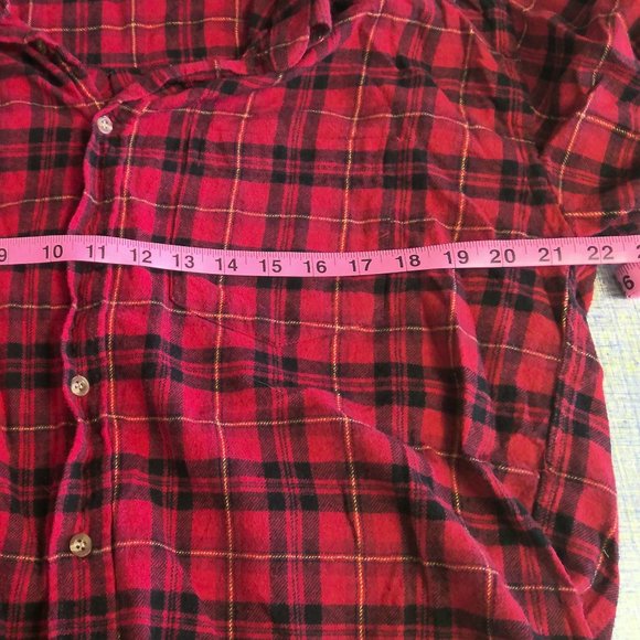 Foxfire | Shirts | Foxfire Red Flannel Button Up Shirt Plaid Lt | Poshmark